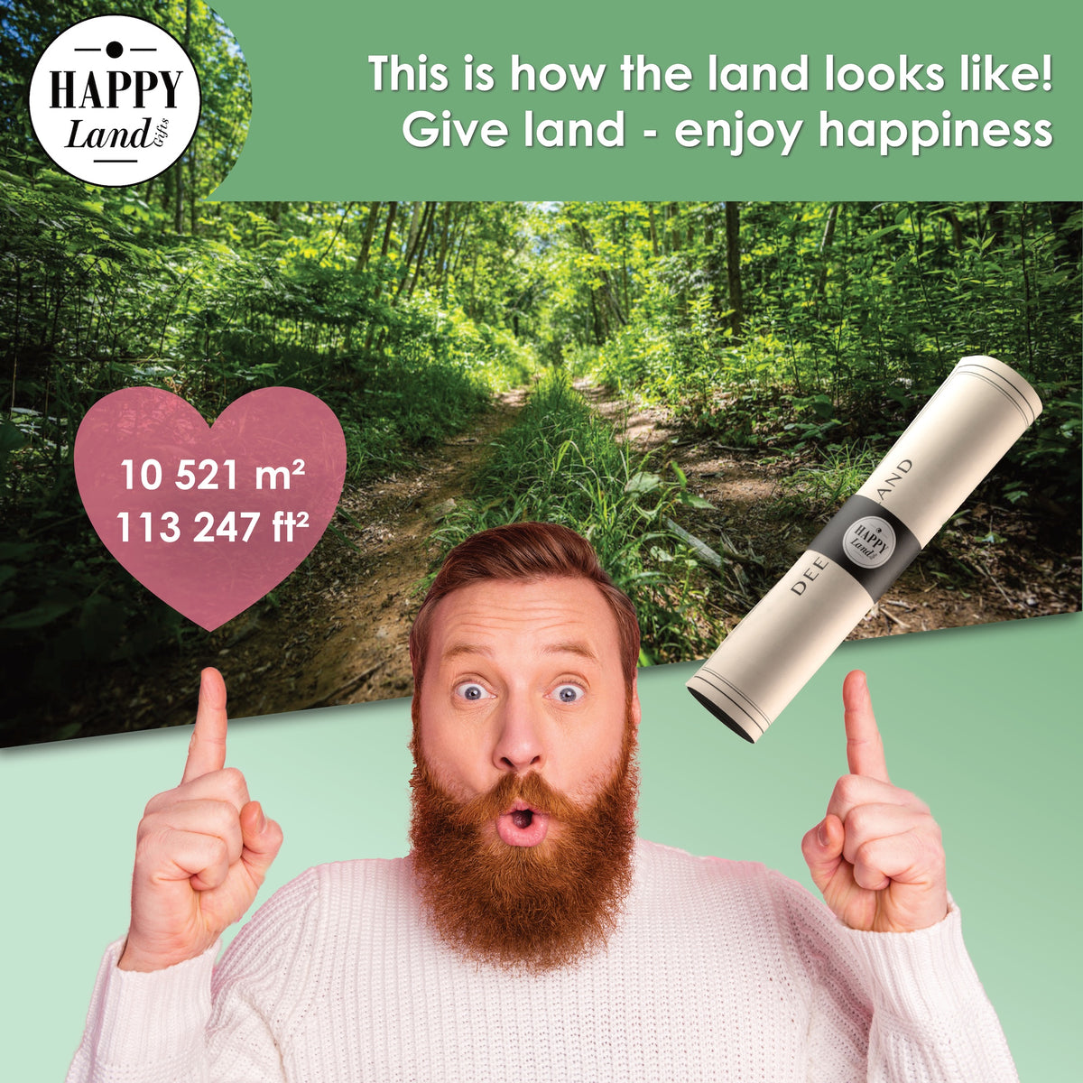 Buy a piece of land with HappyLandGifts - Piece of Land